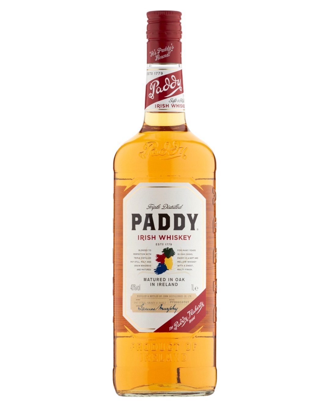 Buy Paddy 1779 Irish Whiskey online at The Bottle Club